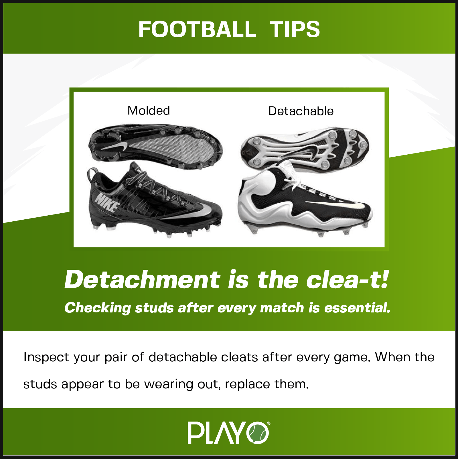 Football Cleats: How To Maintain Your Cleats The Right Way | Playo